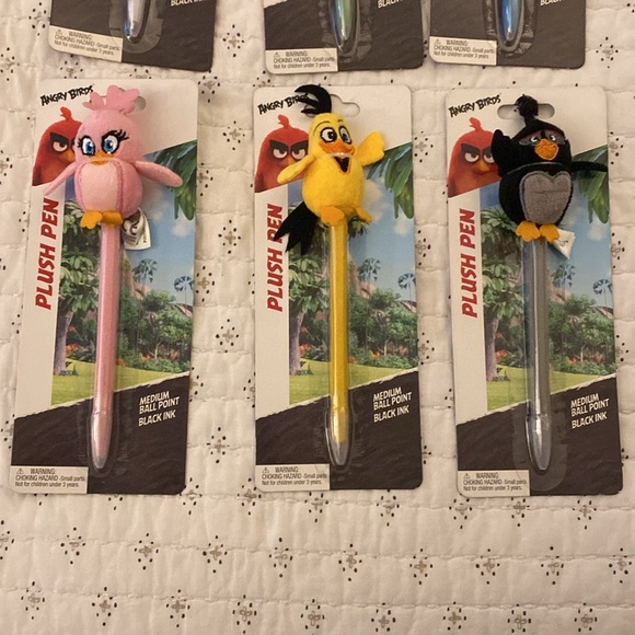 angry birds | Office | Angry Birds Plush Pens | Poshmark